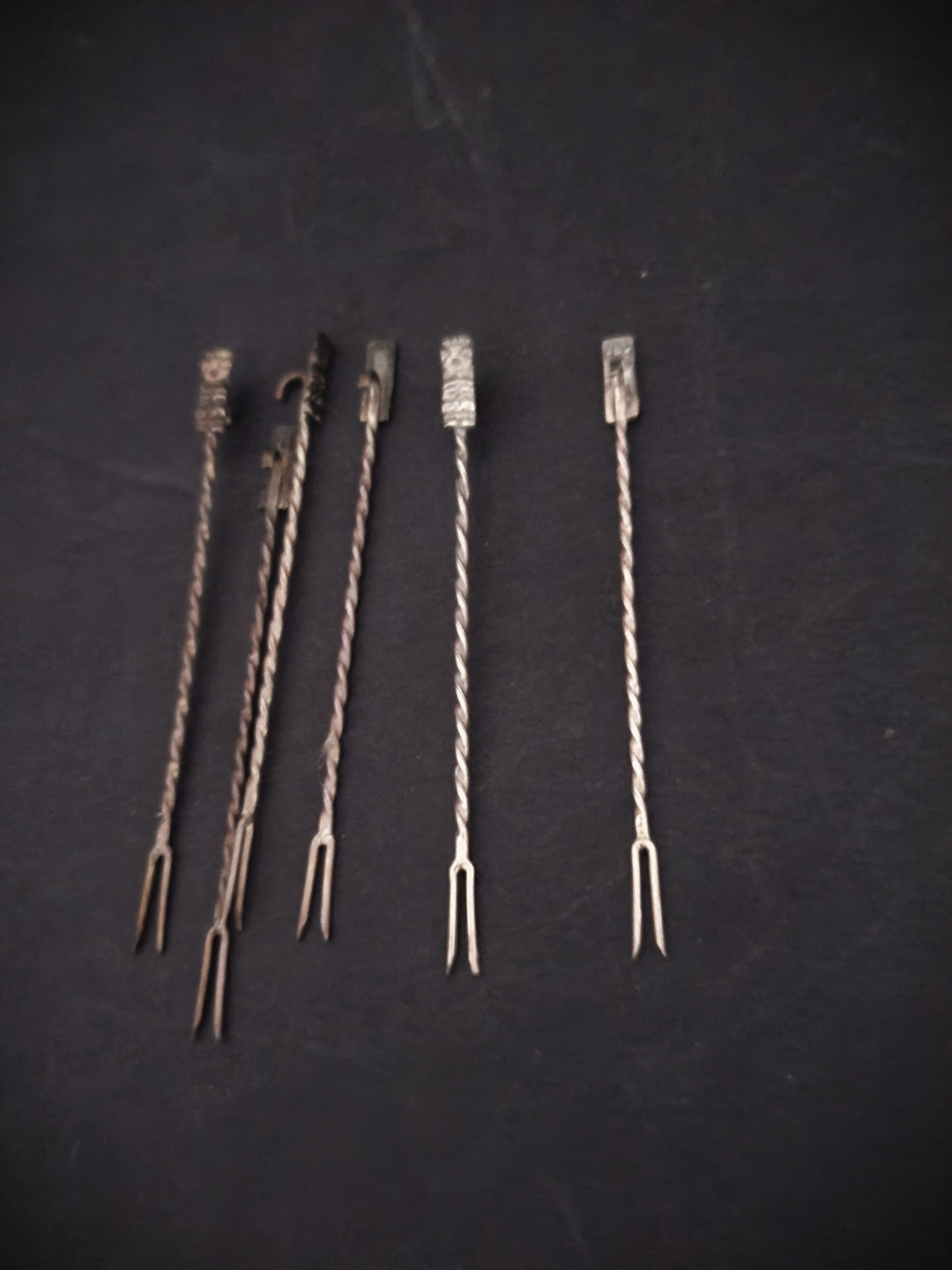 Aztec Vintage Sterling Hair Pins - Etsy