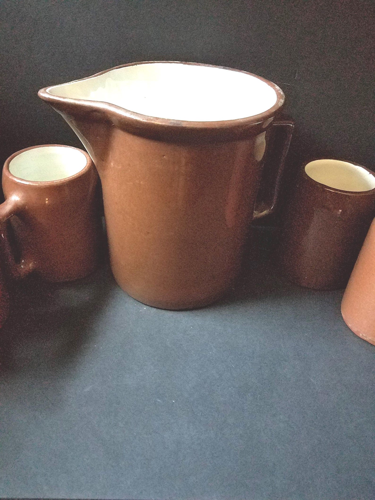 Buckeye Pottery Stoneware Jug and 6 Mugs 1920s - Etsy