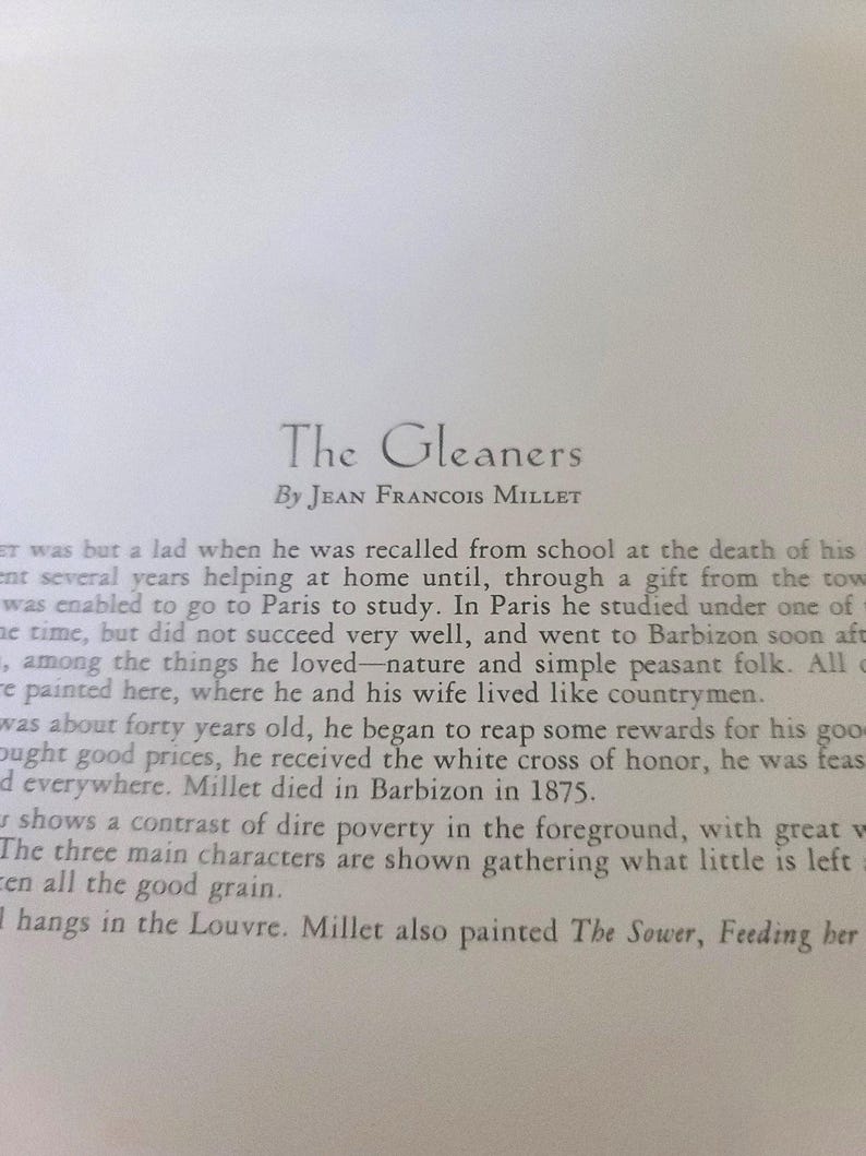 Print the Gleaners Jean Francois Millet - Etsy