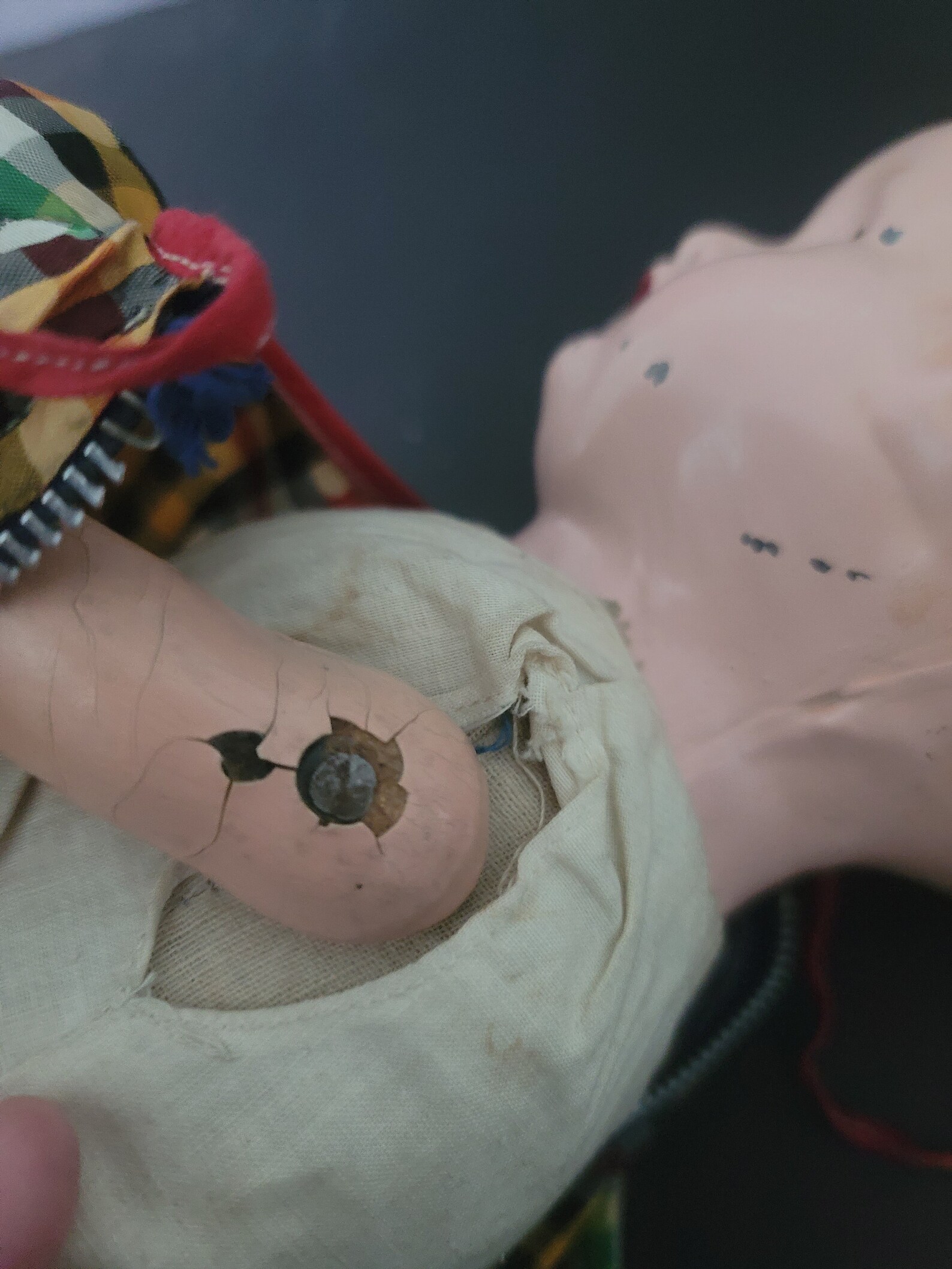 Antique Metal Head and Composition Limb Doll - Etsy