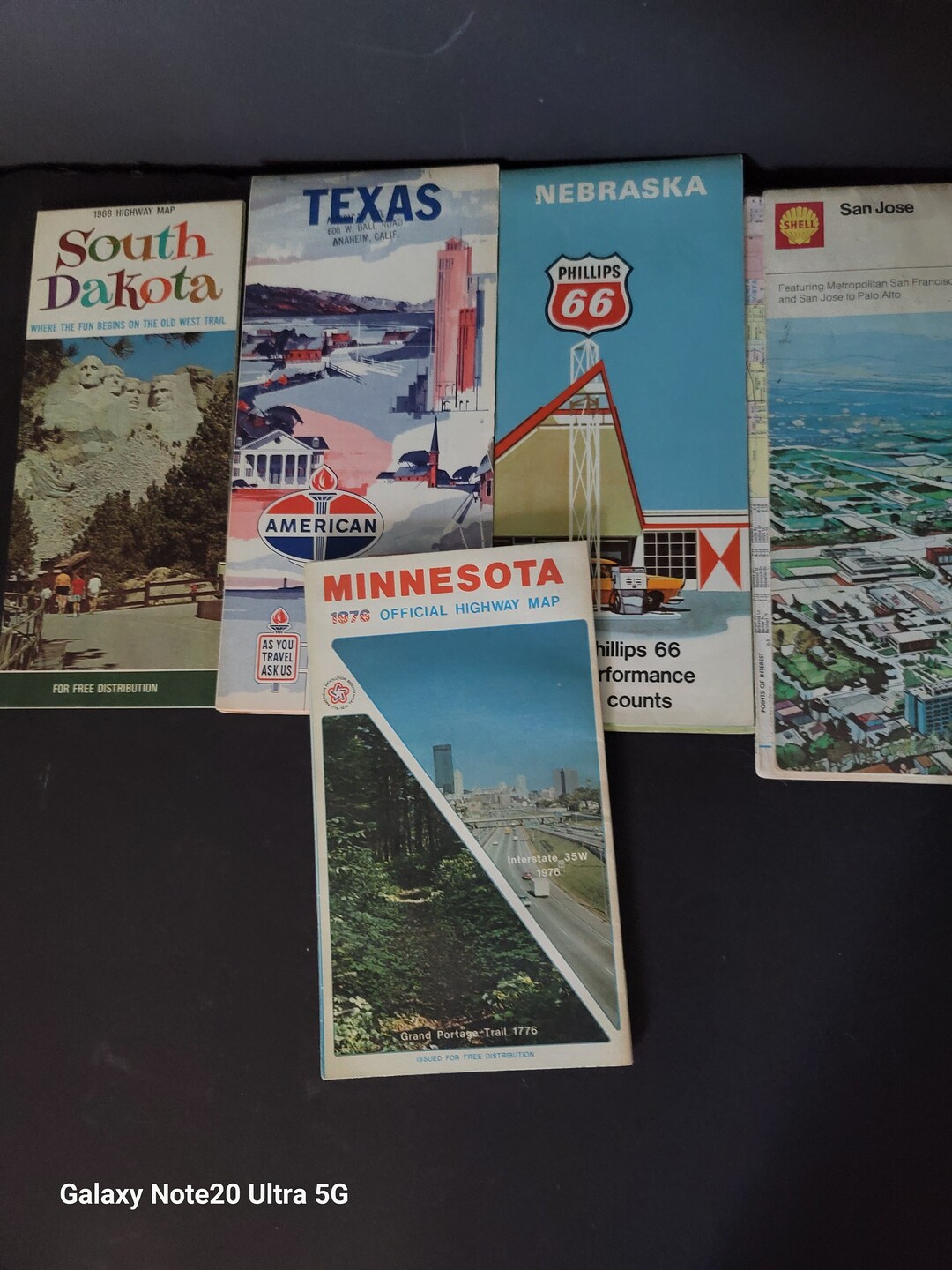 Vintage Travel Maps Set of 5 - Etsy