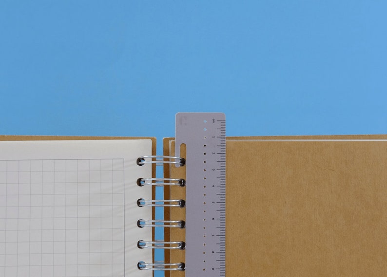 CLIPMATIC Multi-function Ruler Ruler, Compass, or Bookmark for Spiral ...