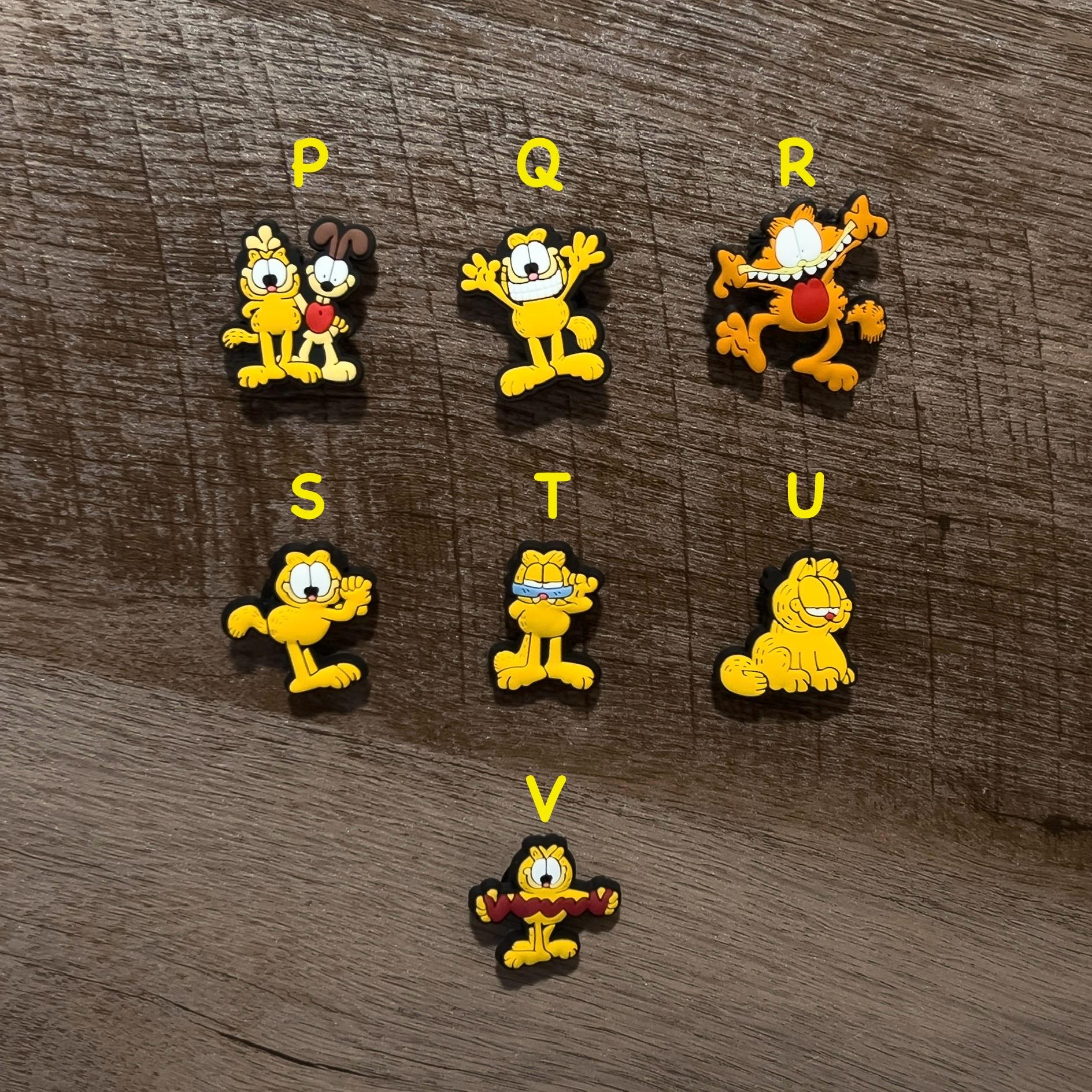 Orange Tabby Cat Persian Cat Clog Charms - Funny Lazy Gar Shoe Charms ...