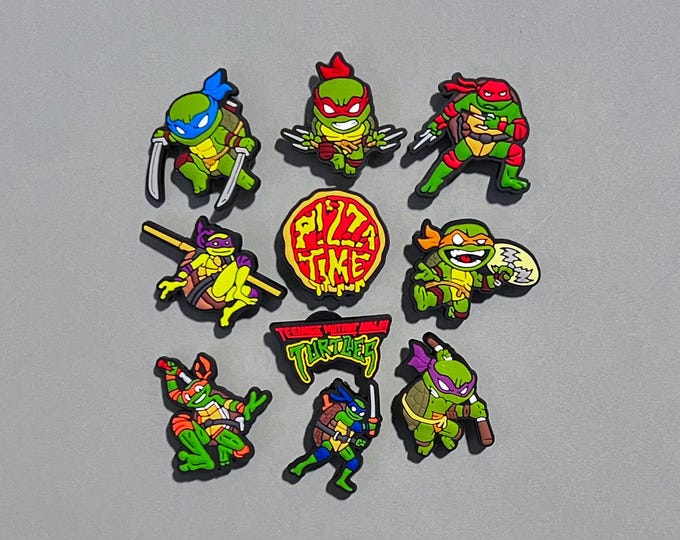 TMNT Heart Charms - Etsy