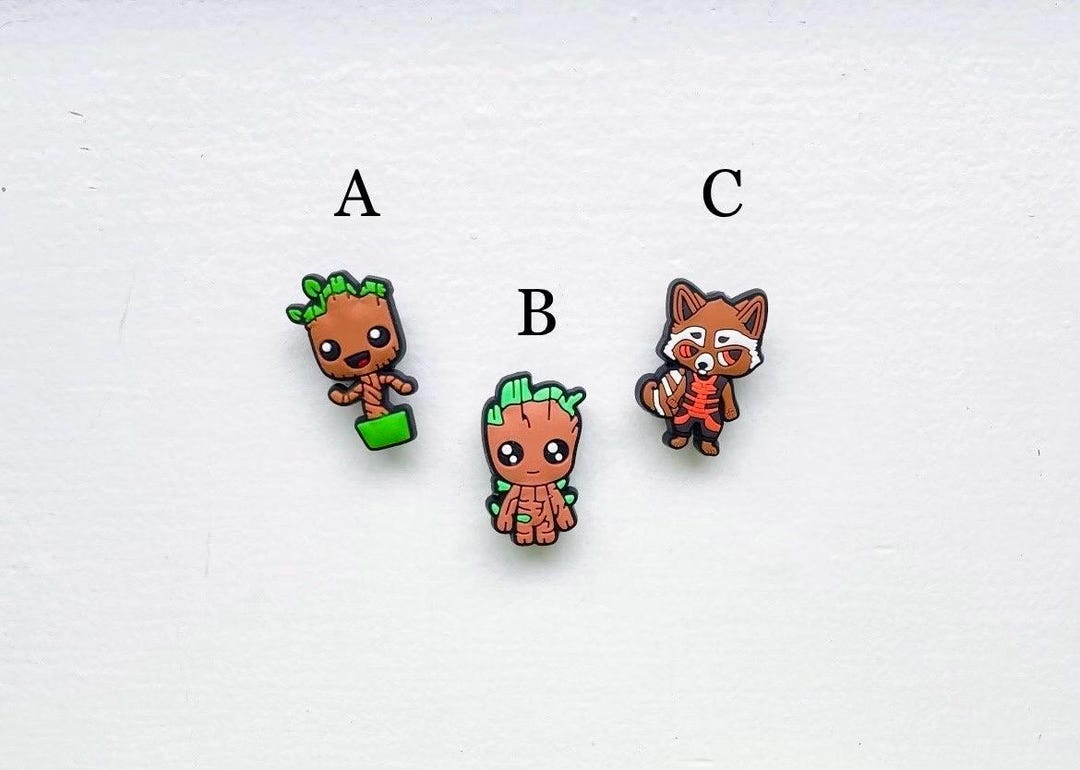 Superhero Clog Charms - Groot Galaxy Plang Shoe Accessories - Shoe ...