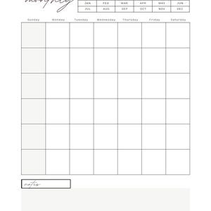 Simple Printable Planner - Instant Download - Etsy
