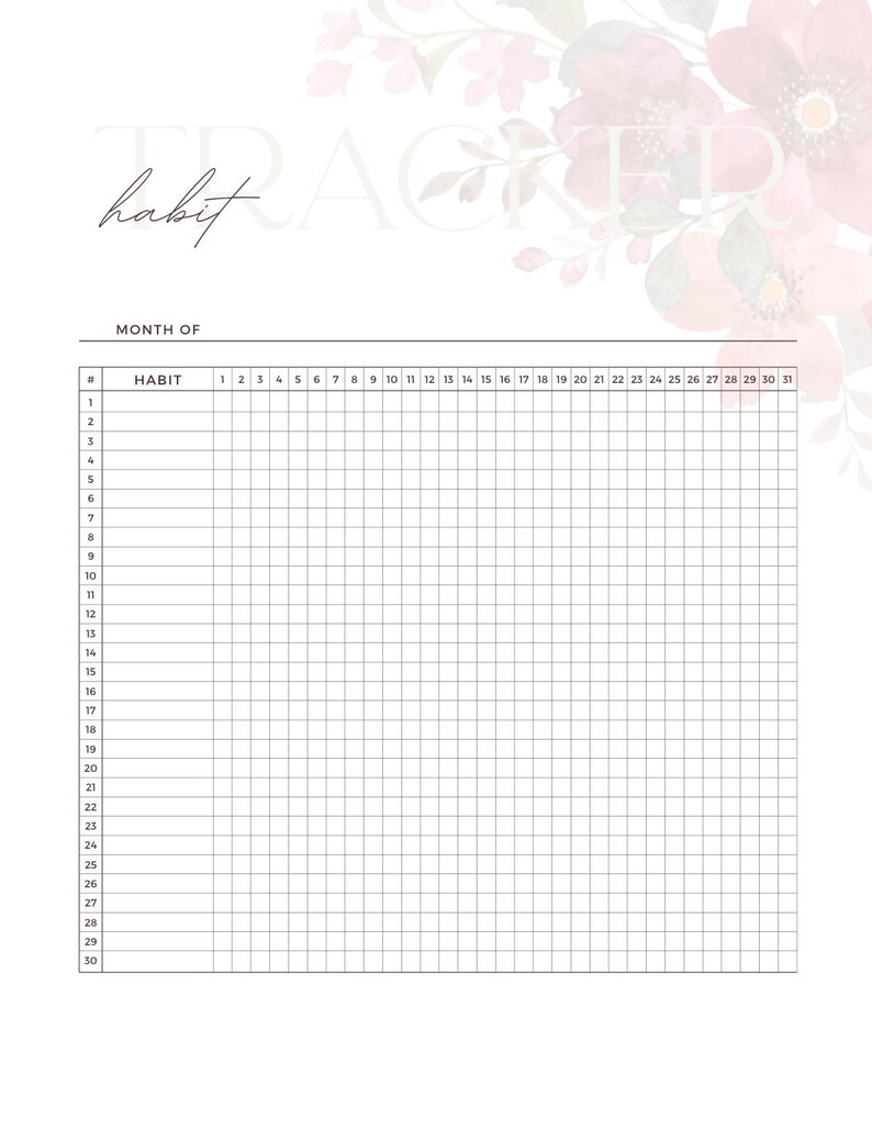 Bright Floral Printable Planner - Instant Download - Etsy