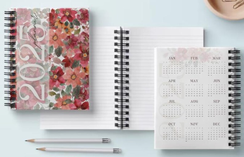 Bright Floral Printable Planner - Instant Download - Etsy