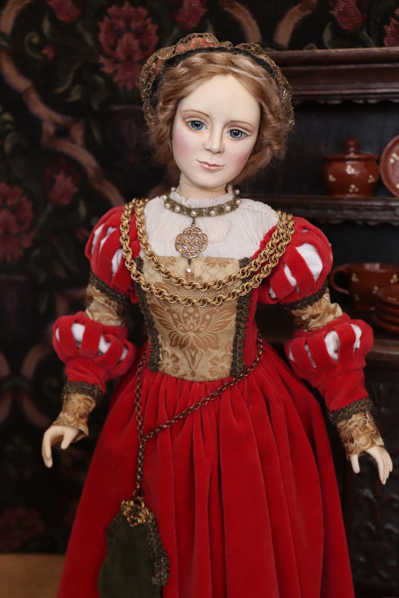ARTEMISIA Wooden Handcarved Renaissance Doll "margaretha" ANNO 1520 ...