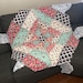 Turtle Rag Quilt Pattern and Sewing Instructions, Blanket, Tummy Time ...