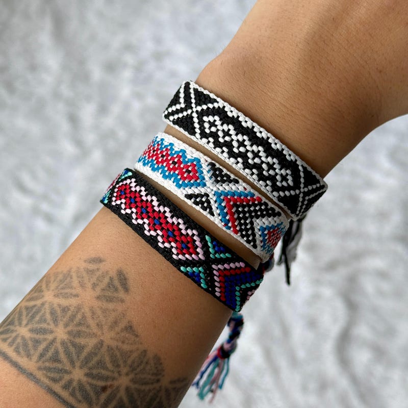 Knit Cotton Bracelet - Etsy
