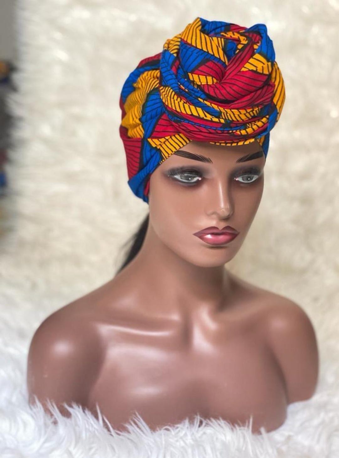 African Ankara Head Wraps, African Print Ankara Head Wrap, Ankara Head ...