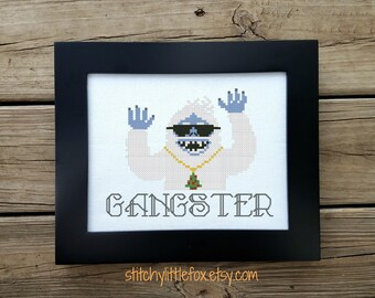 Gangster Cross Stitch - Etsy