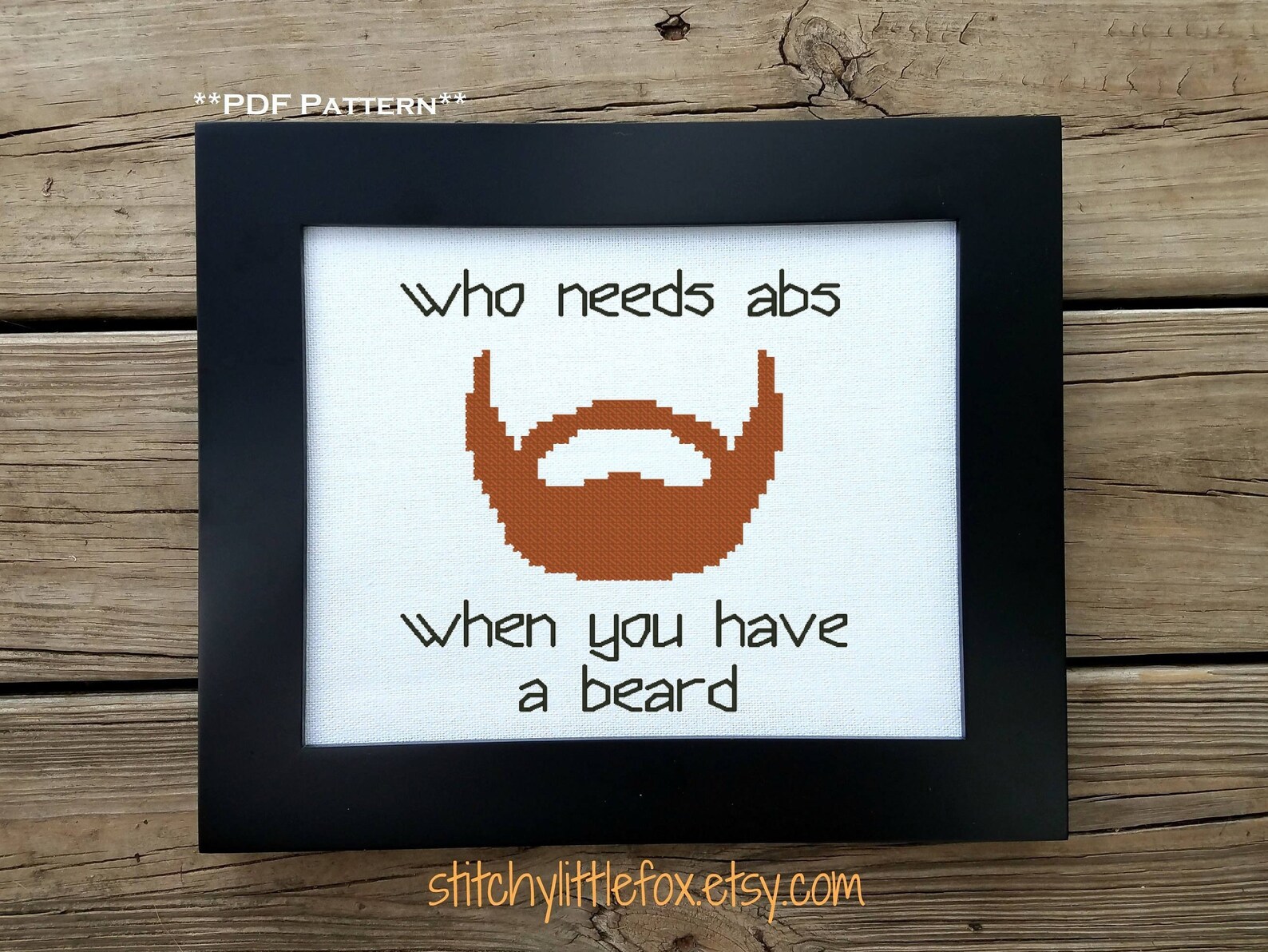 Counted Cross Stitch cross stitch beard man cross stitch | Etsy