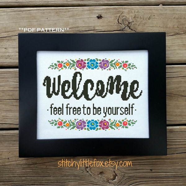 Welcome Cross Stitch - Etsy