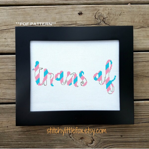 Transgender Cross Stitch - Etsy