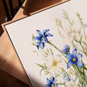 Vintage Botanical Illustration of Wildflowers elegant Floral Art ...