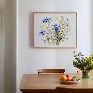 Vintage Botanical Illustration of Wildflowers elegant Floral Art ...