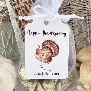 Printed Thanksgiving Turkey Favor Gift Bags, Friendsgiving Hostess ...