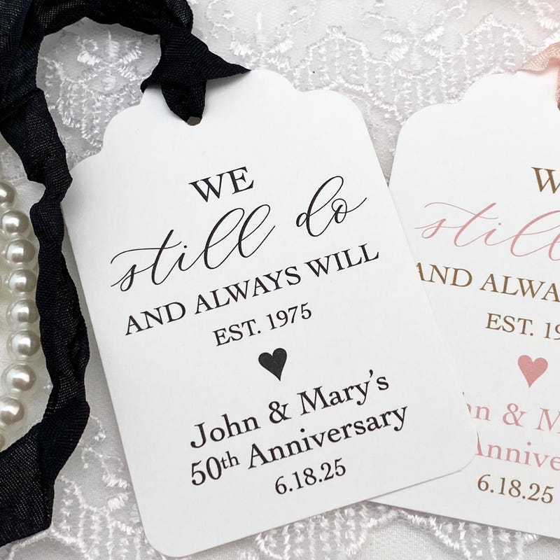 50th Anniversary Tag - Etsy