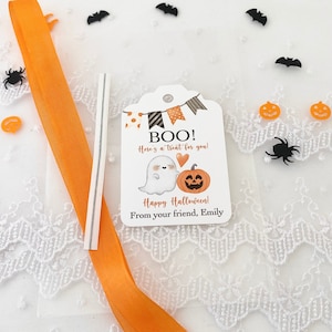 Boo Halloween Favor Candy Treat Bags for Kids School Classroom, Trick ...