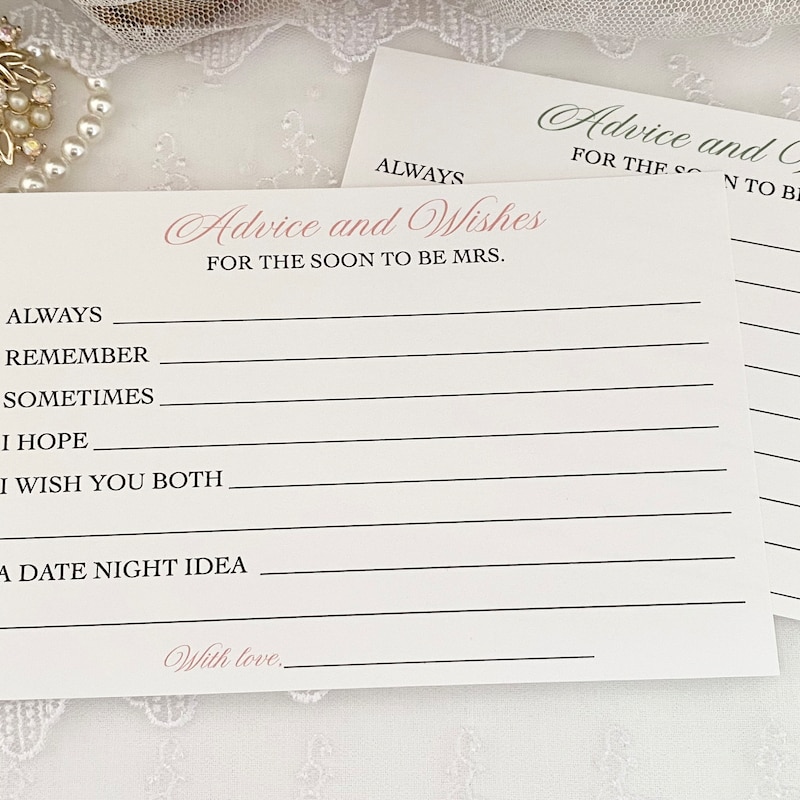 Marriage Advice Card - Etsy