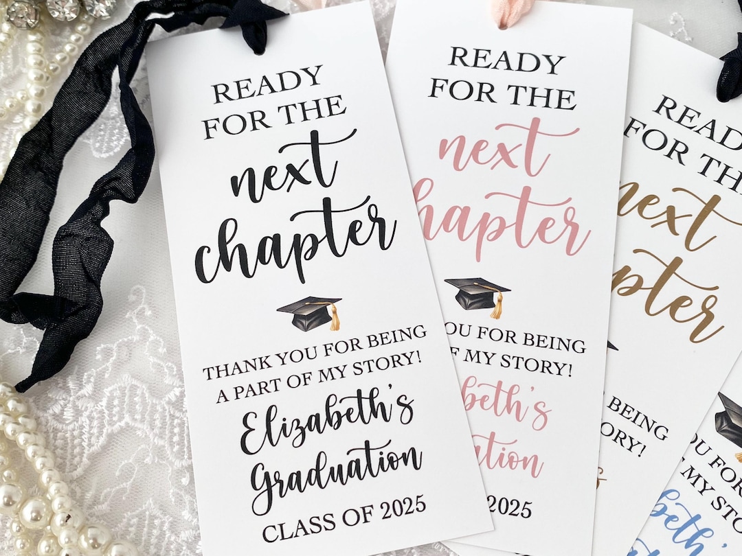 Personalized Graduation Bookmark Favors, Graduation Bookmarks, Next ...
