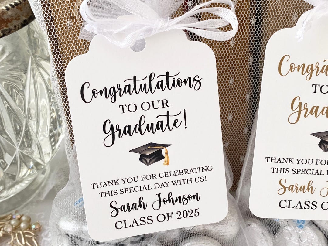Graduation Party Favor Bags, Congratulations Graduate Favors ...