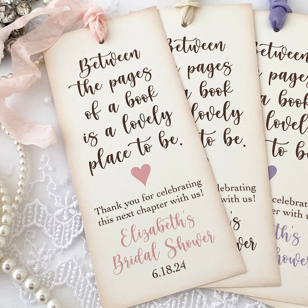 Wedding Bookmark - Etsy