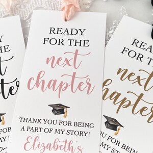 Personalized Graduation Bookmark Favors, Graduation Bookmarks, Next ...