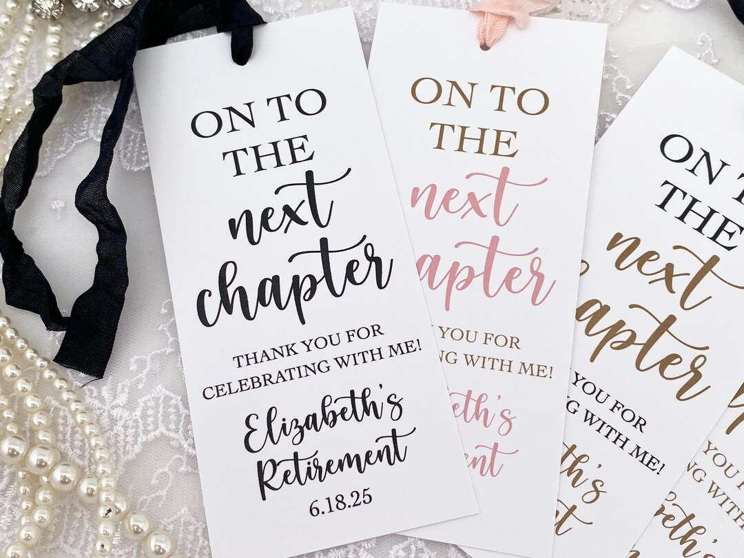 Retirement Bookmark Party Favors, Retirement Favors Gift for Guests ...