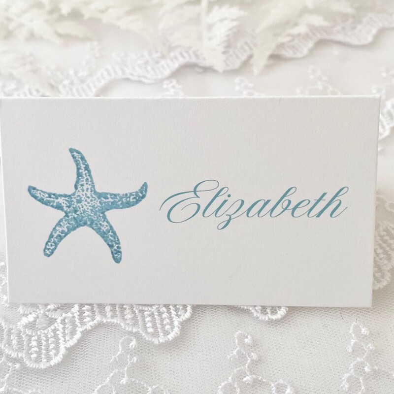 Beach Place Card - Etsy