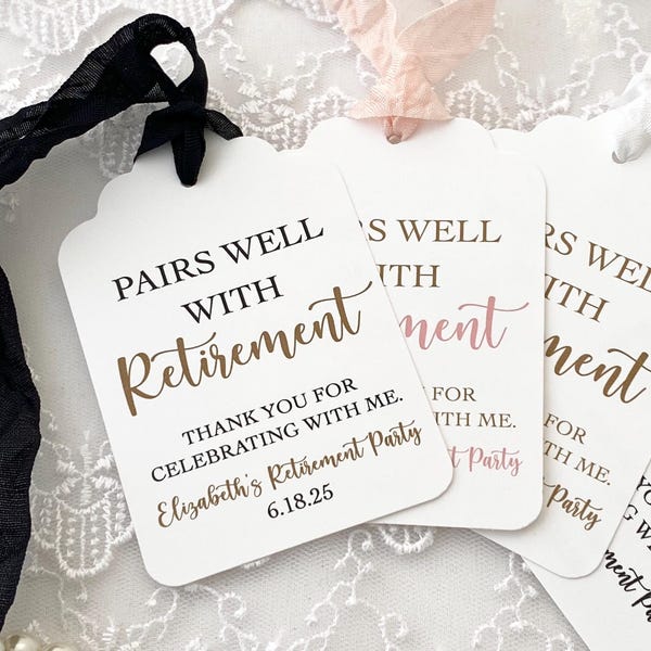 Retirement Tags - Etsy