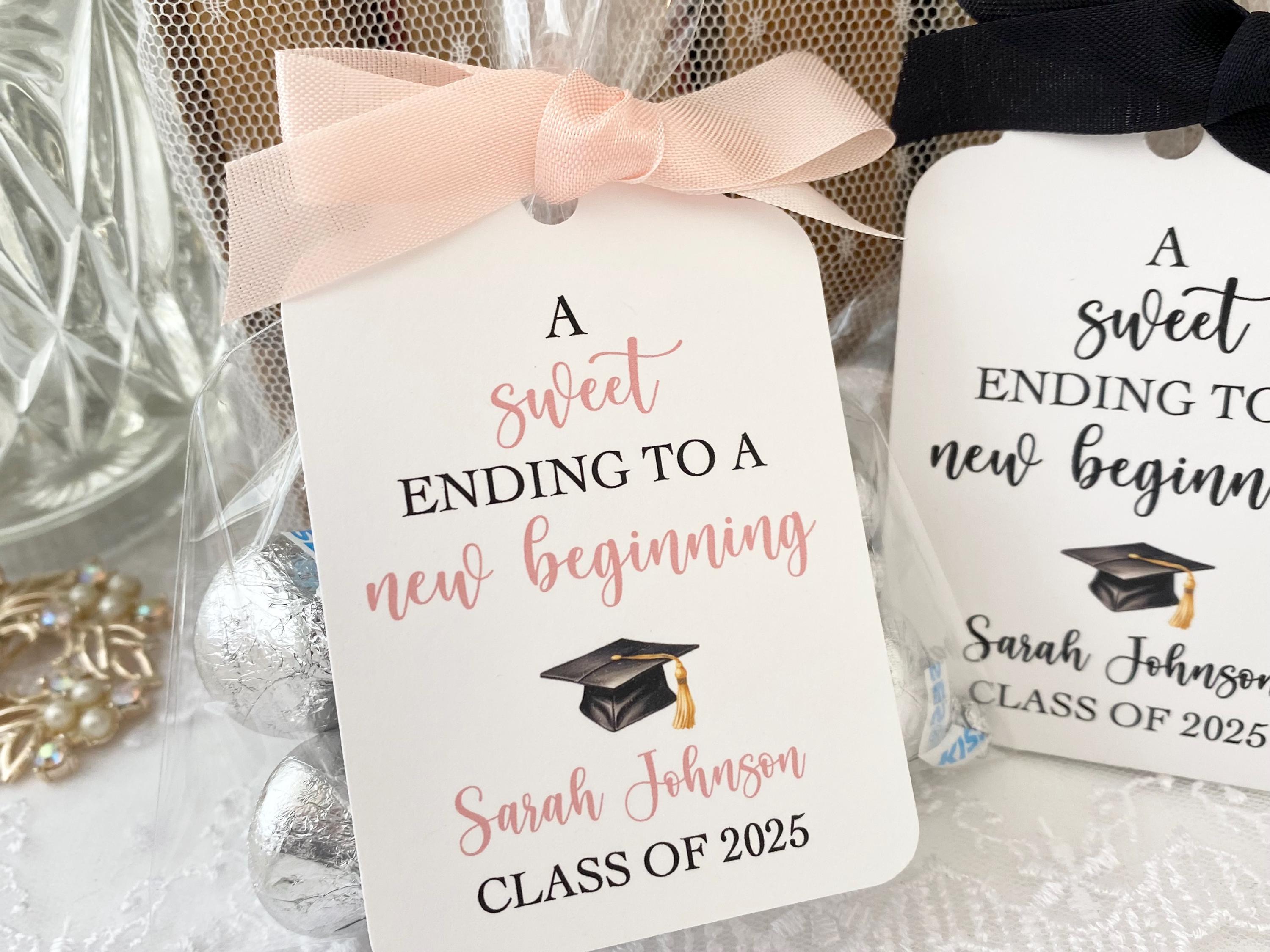 Personalized Graduation Favor Bags: Sweet Beginnings Candy Treat Kit - Etsy