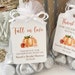 Fall in Love Bridal Shower Favor Bags, Fall Autumn Bridal Shower Favor ...