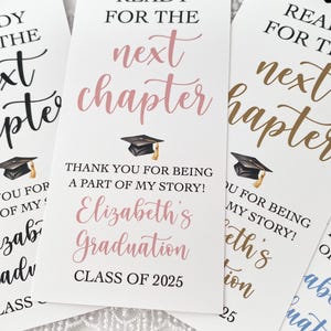 Personalized Graduation Bookmark Favors, Graduation Bookmarks, Next ...