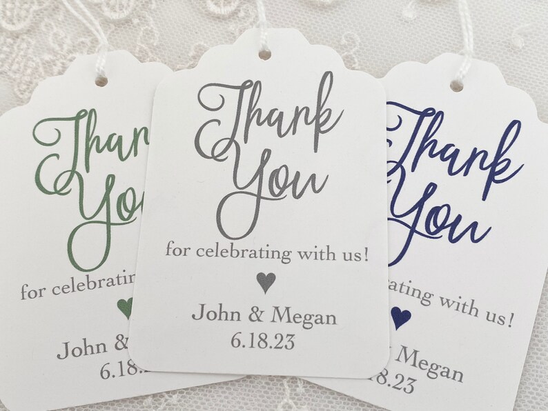 Personalized Favor Tags for Wedding Custom Wedding Gift Tags | Etsy