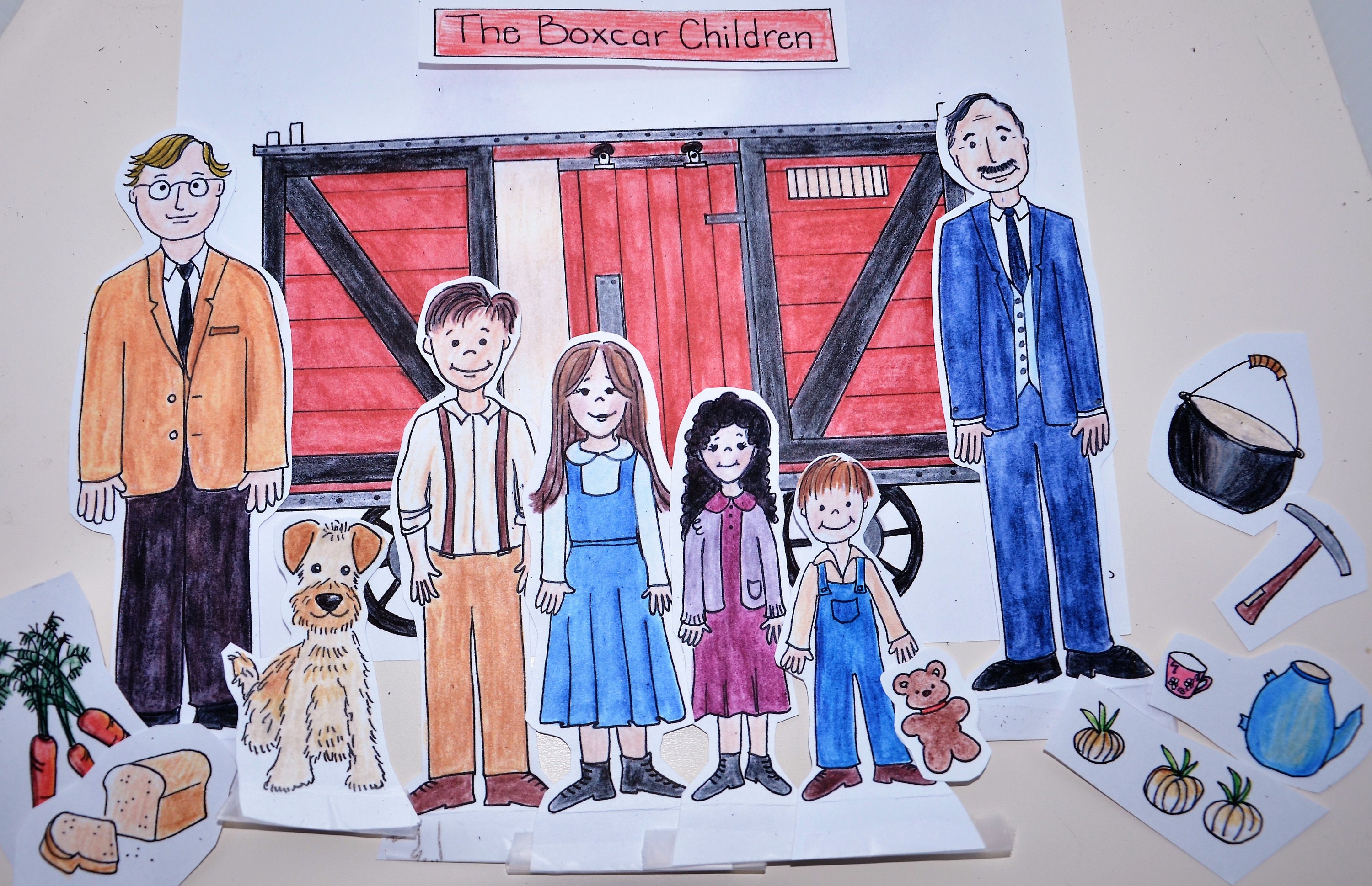 The Boxcar Children Paper Characters Printable Playset - Etsy