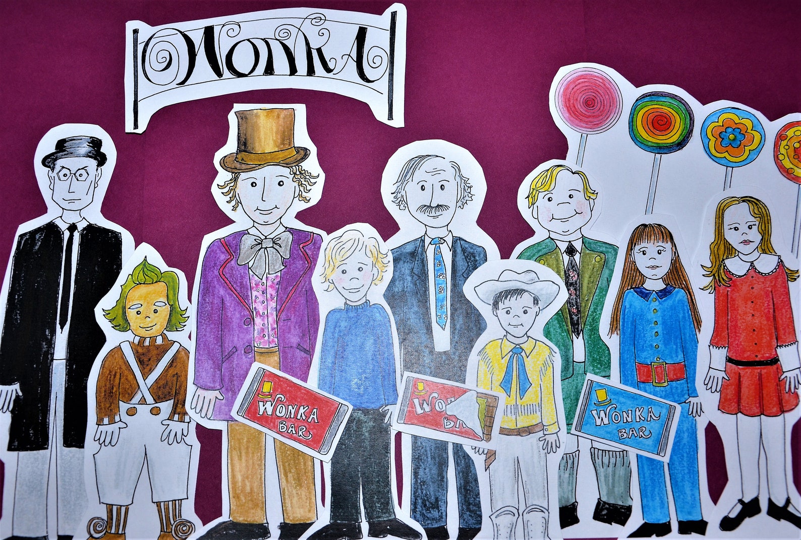 Willy Wonka Charlie and the Chocolate Factory Printable Characters ...
