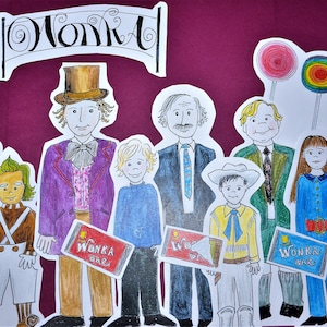 Willy Wonka Charlie and the Chocolate Factory Printable Characters ...