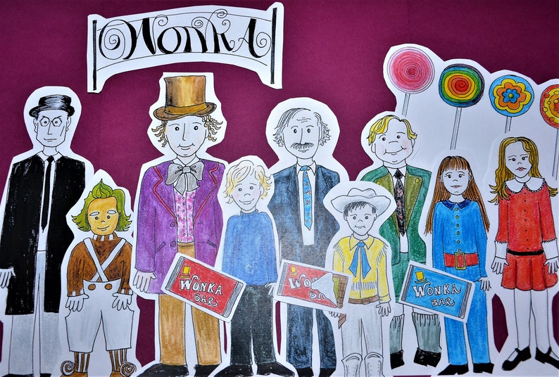 Willy Wonka Charlie and the Chocolate Factory Printable Characters ...