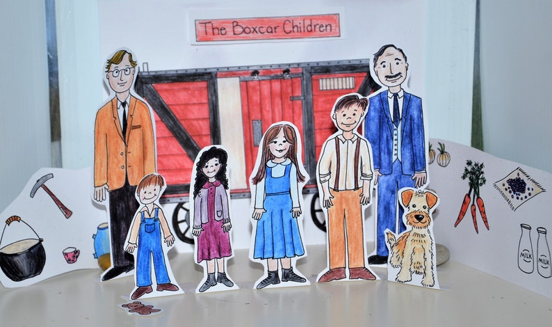 The Boxcar Children Paper Characters Printable Playset - Etsy