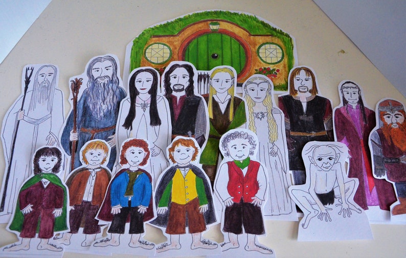 Lord of the Rings Outlines to Color - Printable Character Set LOTR ...