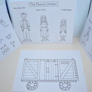 The Boxcar Children Paper Characters Printable Playset - Etsy