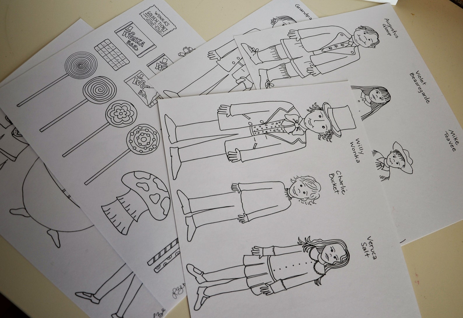 Willy Wonka Charlie and the Chocolate Factory Printable | Etsy