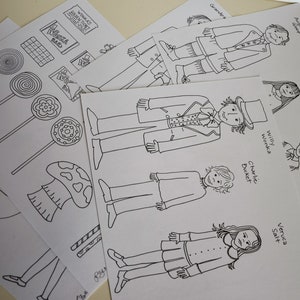 Willy Wonka Charlie and the Chocolate Factory Printable Characters ...