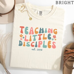 Personalized Teaching Little Disciples Retro T-shirt. Bible Study or ...