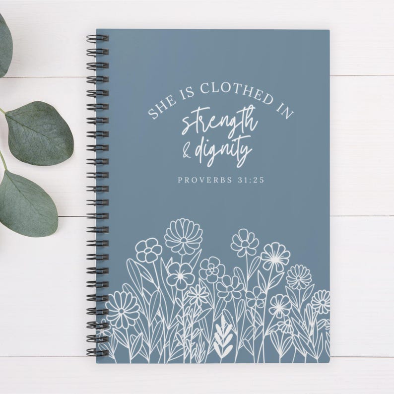 Proverbs 31 Bible Verse Notebook. Christian Journal. Daily Devotional ...