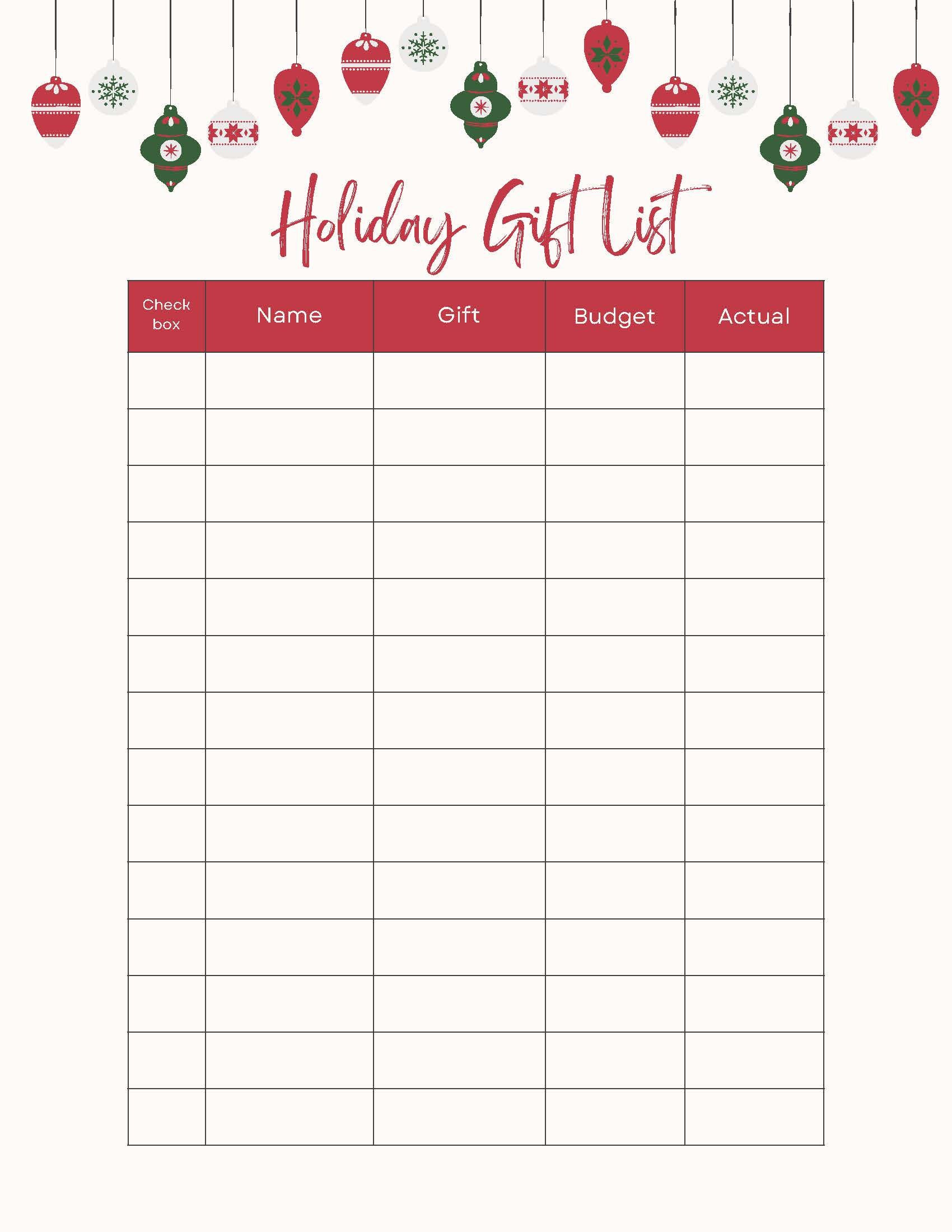 Christmas Printable Budget Planner - Etsy