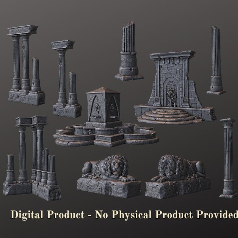 Ancient Ruins 3d Print - Etsy